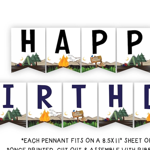 Camping Birthday - Etsy