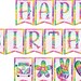 Tie Dye Pennant Banner Tie-dye Happy Birthday Pennant Banner Tie Dye ...