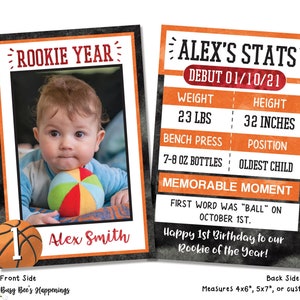 Personalized Rookie of the Year Basketball Theme Basketball - Etsy
