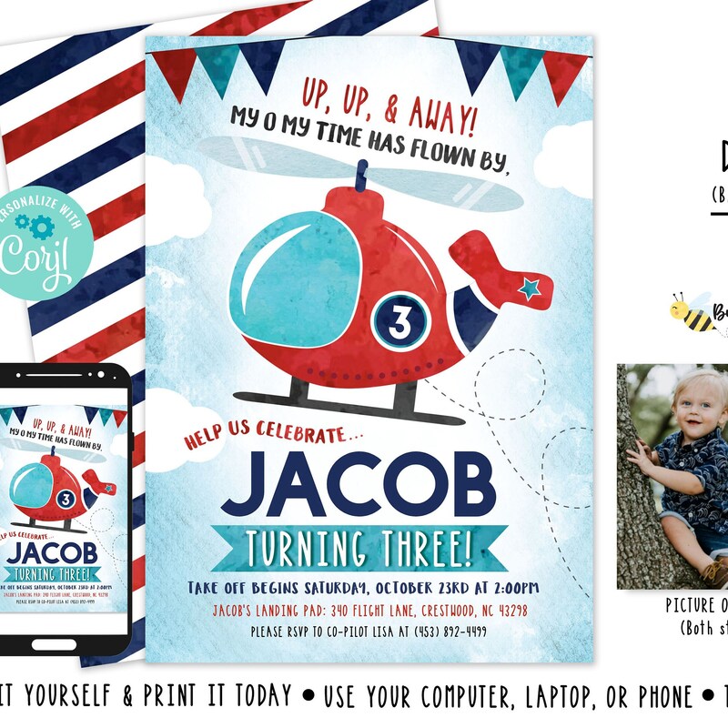 Helicopter Party - Etsy