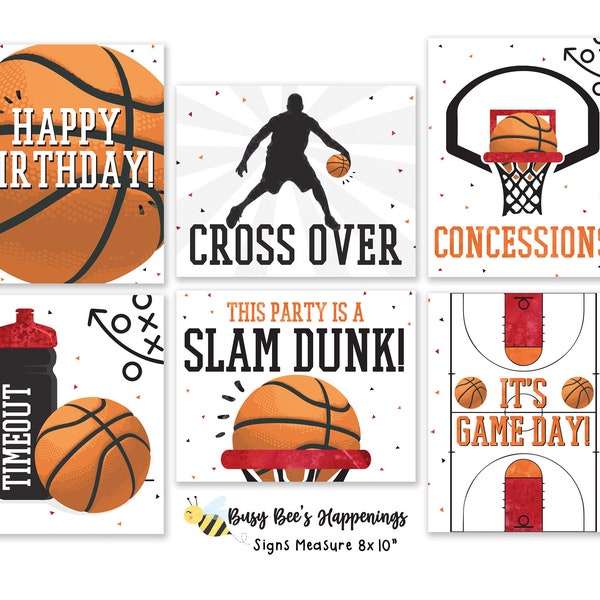Basketball Party Decor - Etsy