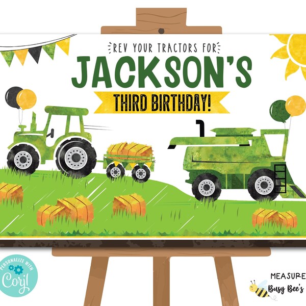 Tractor Banner - Etsy
