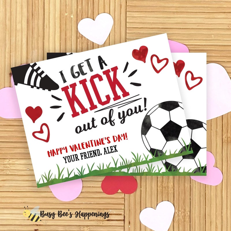 Soccer Valentine - Etsy