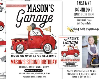 Garage Birthday Invite - Etsy