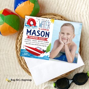 River Tubing Birthday Invitation: Editable Lake Party Template - Etsy