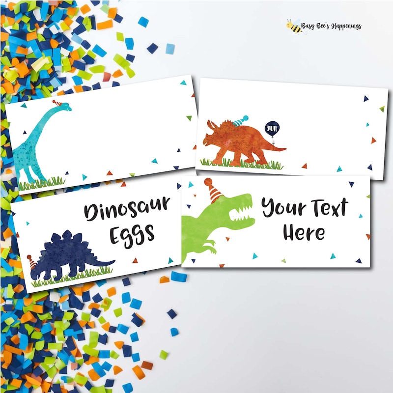 Dinosaur Labels - Etsy