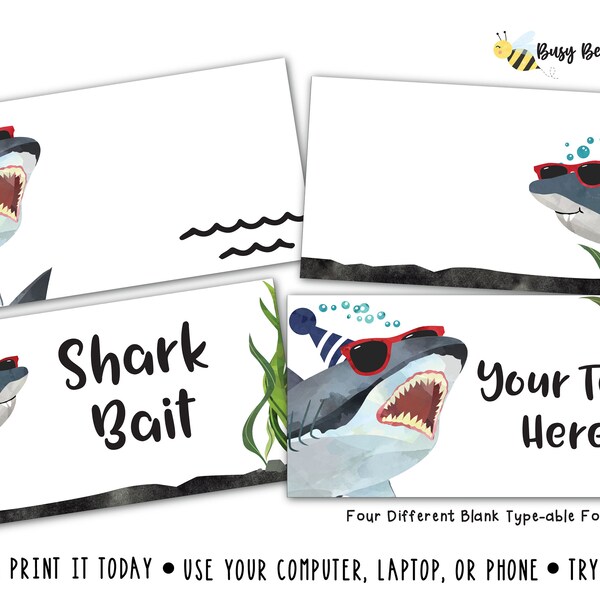 Shark Party Decorations - Etsy