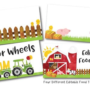 Farm Food Labels Barn Food Labels Farm Food Tents Farm Birthday ...