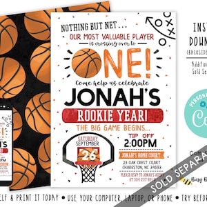 Personalized Rookie of the Year Basketball Cards, Basketball Birthday ...