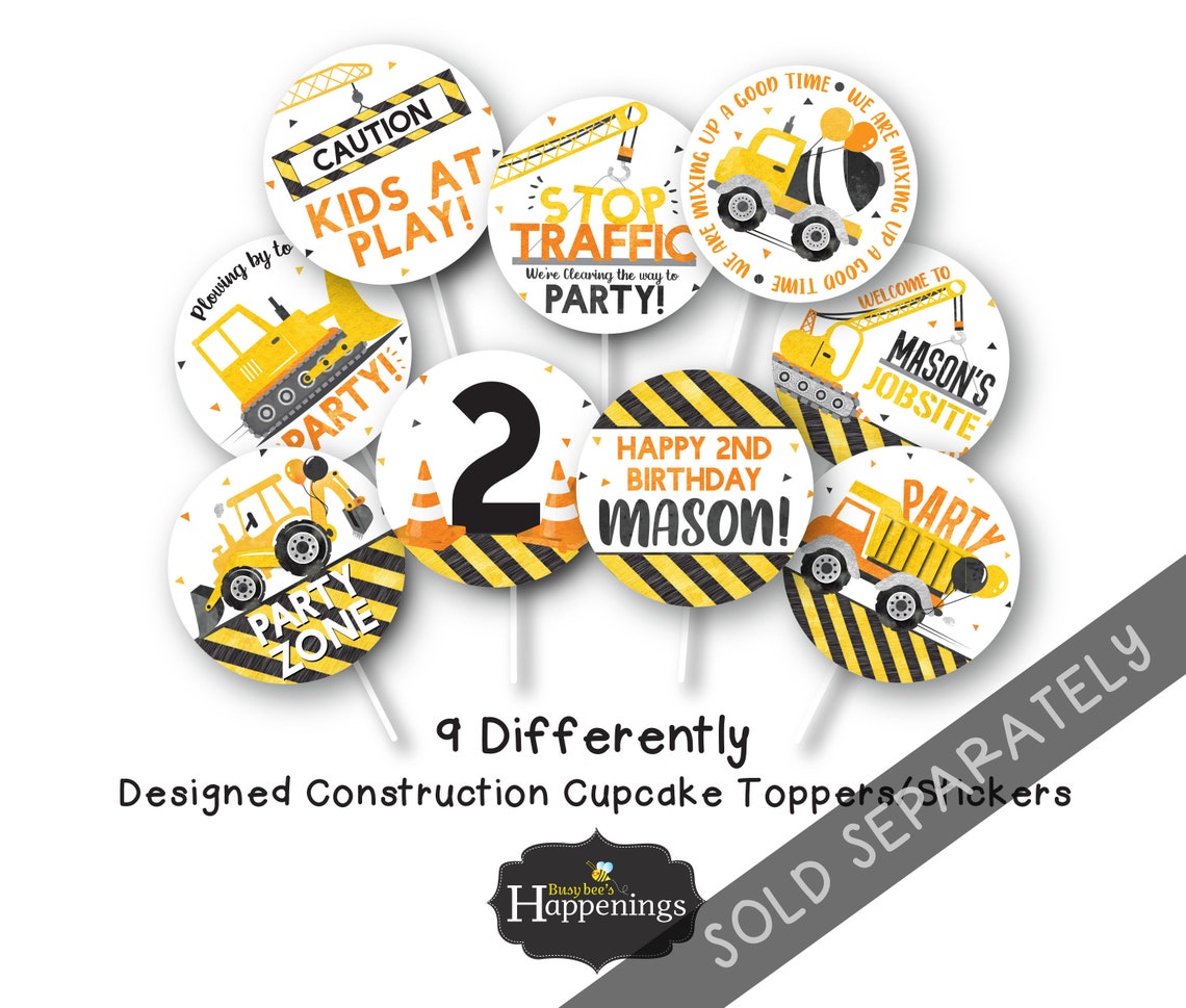 Excavator Birthday Invitation Bull Dozer Invitation - Etsy