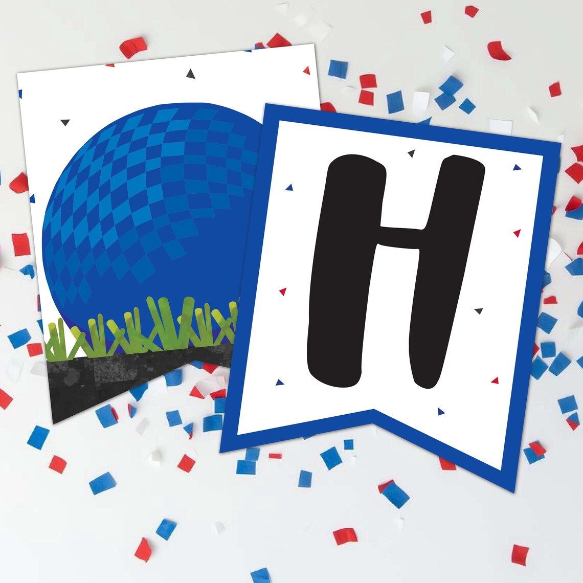 Kickball Birthday Pennant Banner: Dodgeball Party Decor (digital File ...
