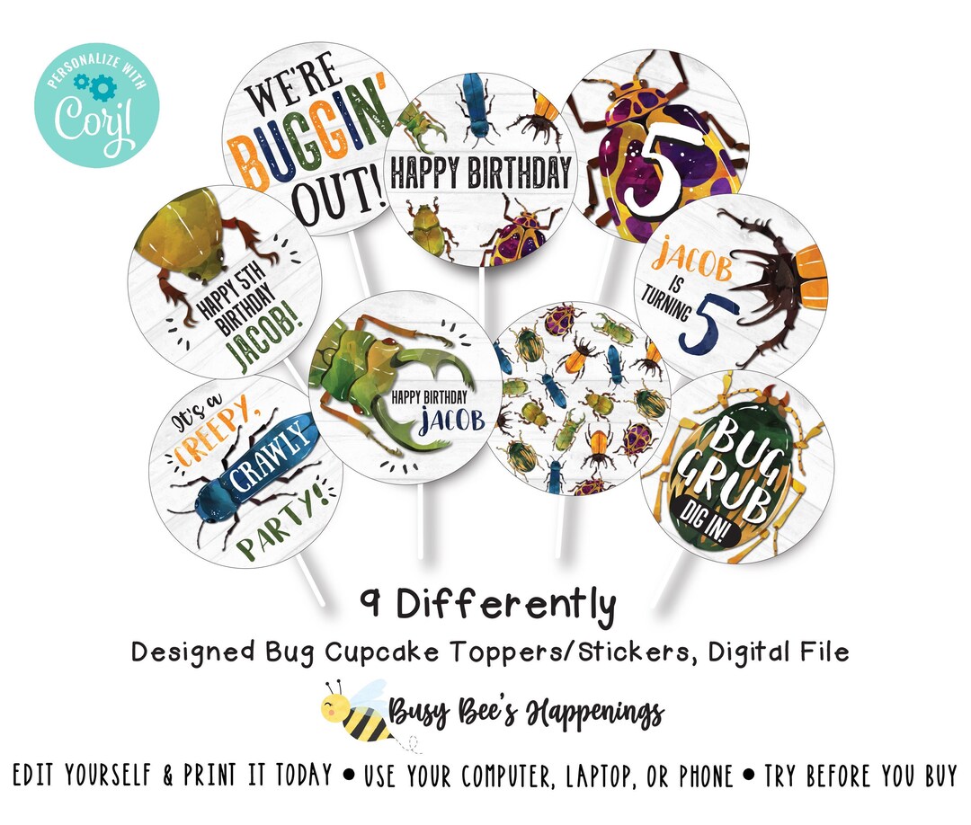 Bug Birthday Invitation Bug Party Birthday Invite Bug Invitation Bug ...