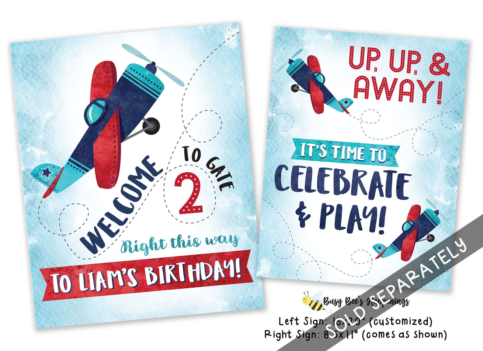 Airplane Birthday Invitation Plane Invitation Airplane | Etsy