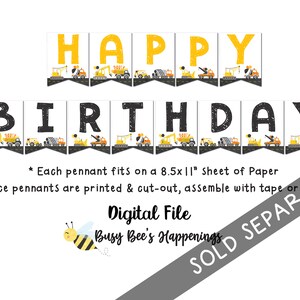 Construction Birthday Invitation Backhoe Third Birthday Construction ...