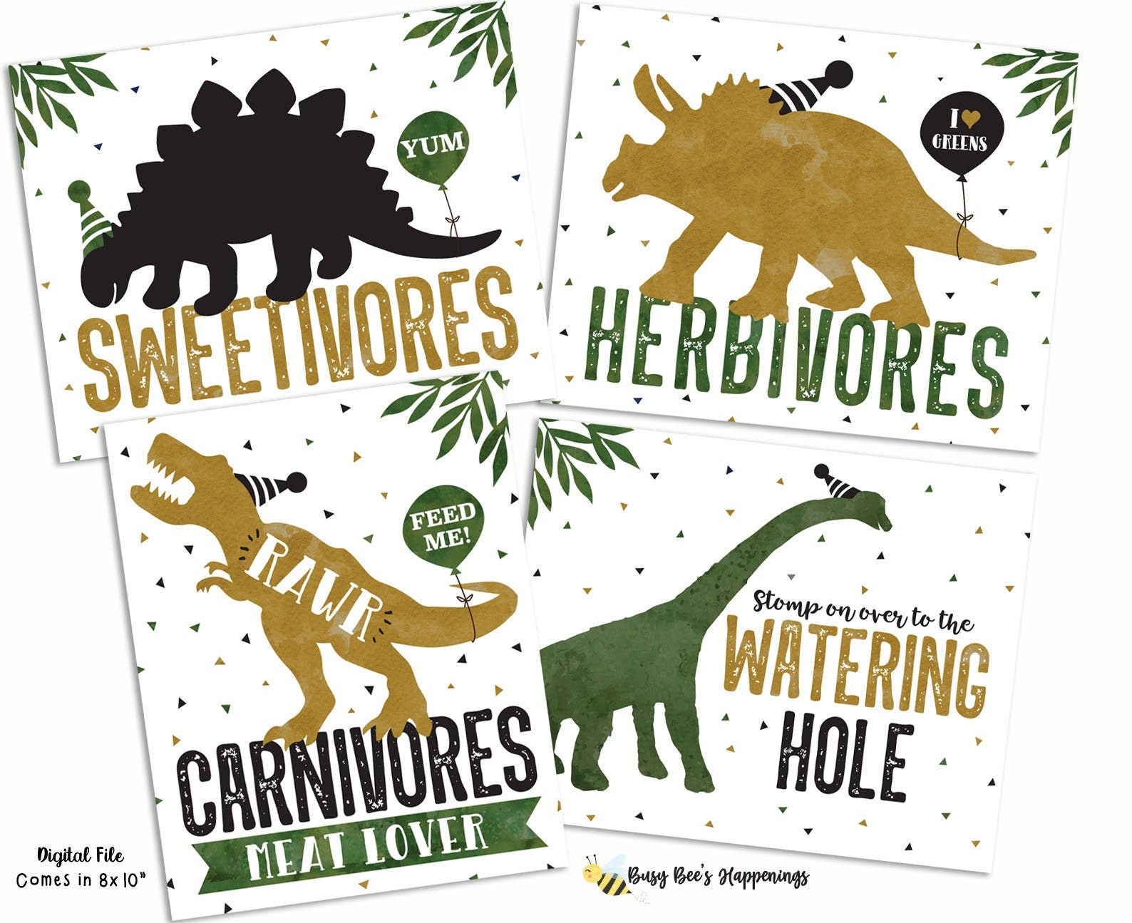 Dinosaur Birthday Decorations Dinosaur Birthday Signs Dinosaur | Etsy