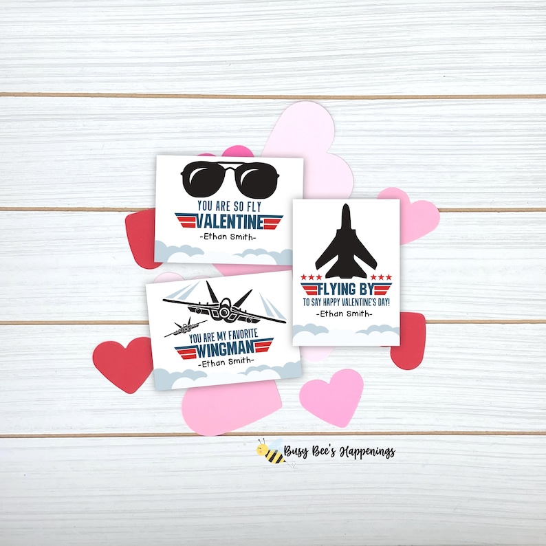 Kids Valentine Card Jet Valentines Fighter Jet Valentines Card Kids ...