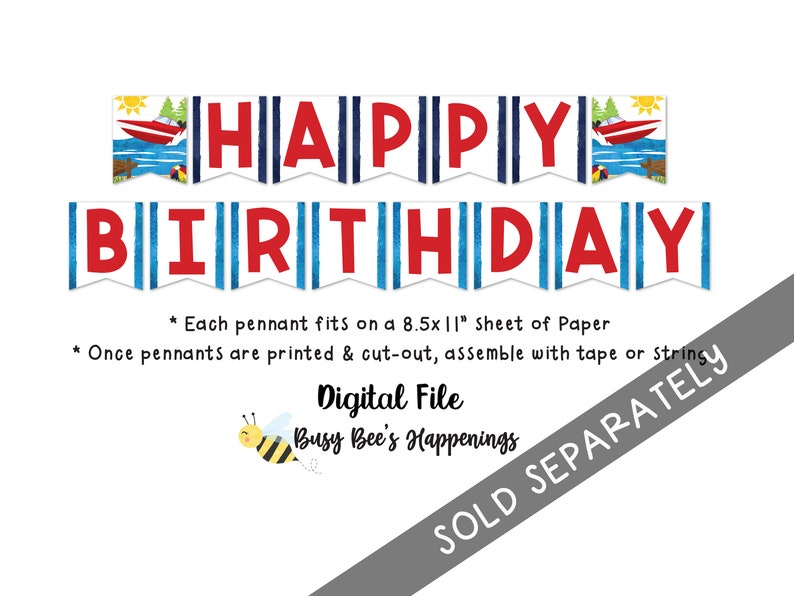 Boat Birthday Invitation Speed Boat Birthday Lake Birthday - Etsy