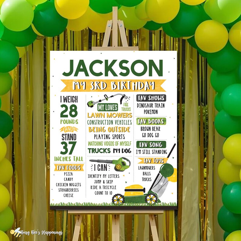 Lawnmower Milestone Sign | Outdoor Theme Yard Tools Milestone (digital ...