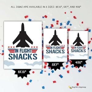 Jet Birthday Party Signs: Pilot Theme Decor (PDF) Top One Birthday ...