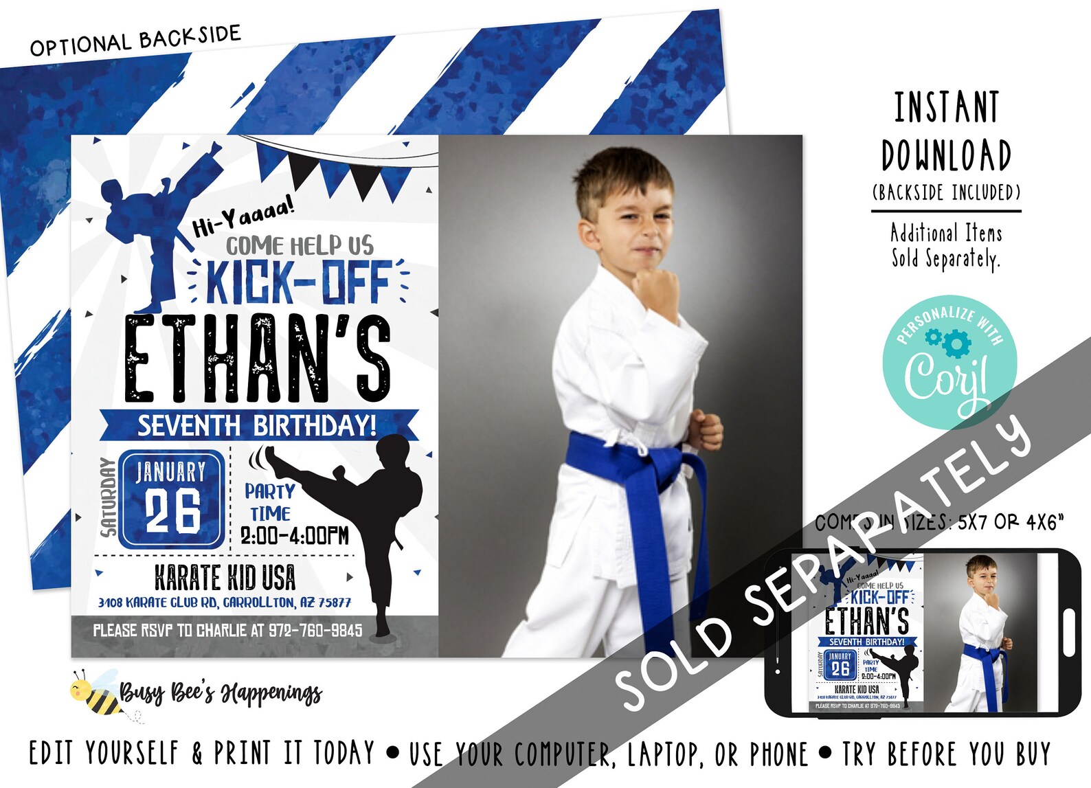 Karate Birthday Party Signs: Ninja Martial Arts Decor (digital File) - Etsy