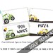 Backhoe Birthday Favor Tags Tractor Birthday Favor Tags Construction ...