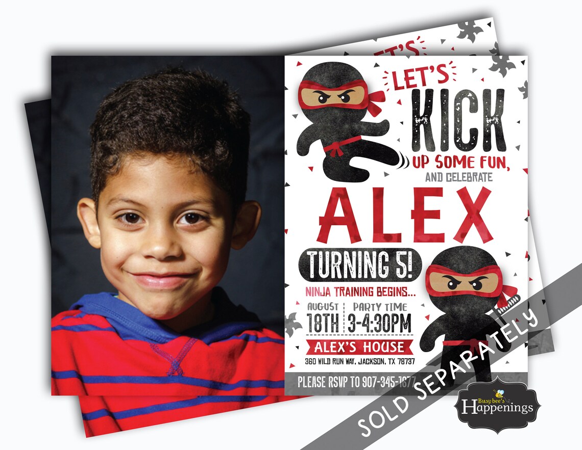 Ninja Favor Tags Ninja Birthday Party Ninja Goodie Bags | Etsy