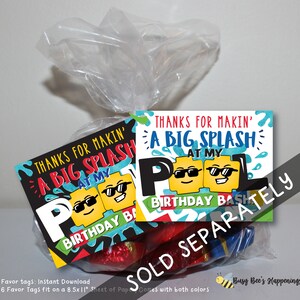 Building Blocks Pool Party Invitation (digital Download) - Etsy