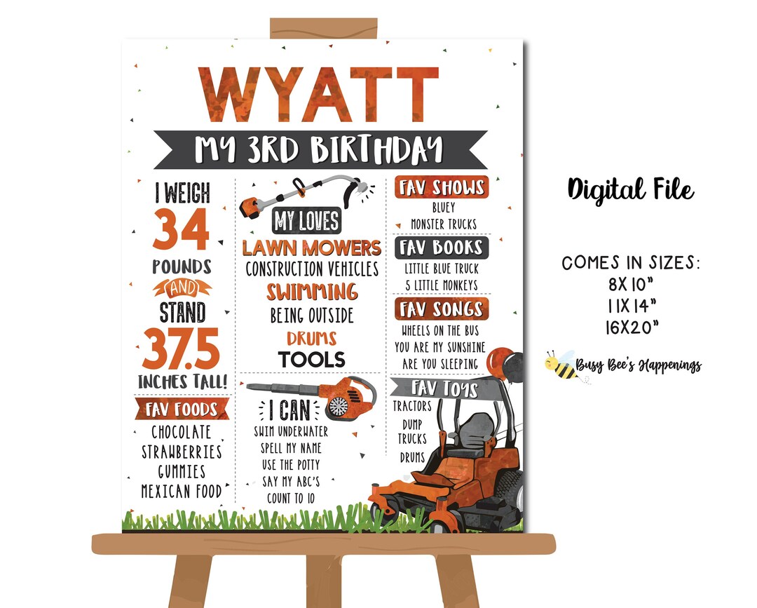 Lawnmower Birthday Milestone Sign Lawnmower Milestone Sign Lawn Tools ...