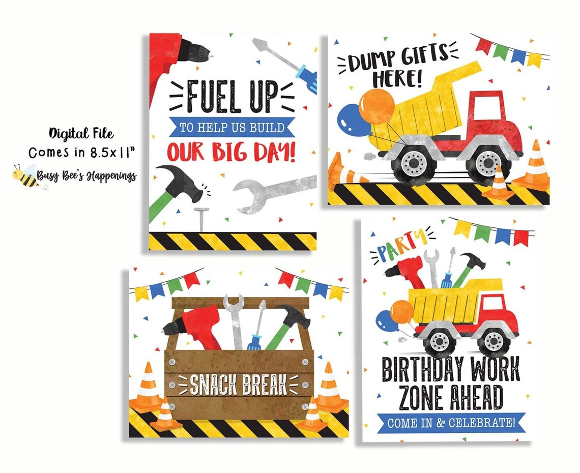 Construction Banner Tools Pennant Banner Construction Tools - Etsy