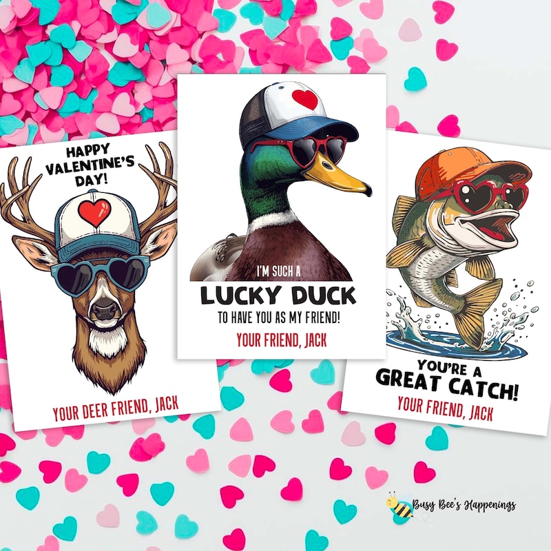 Fishing Valentines - Etsy