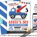 Tow Truck Birthday Favor Tags Tow Truck Tags Truck Birthday Favor Tags ...