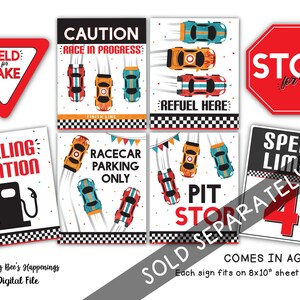 Racing Favor Tags Race Car Favor Tags Racetrack Favor Tags Race Car ...