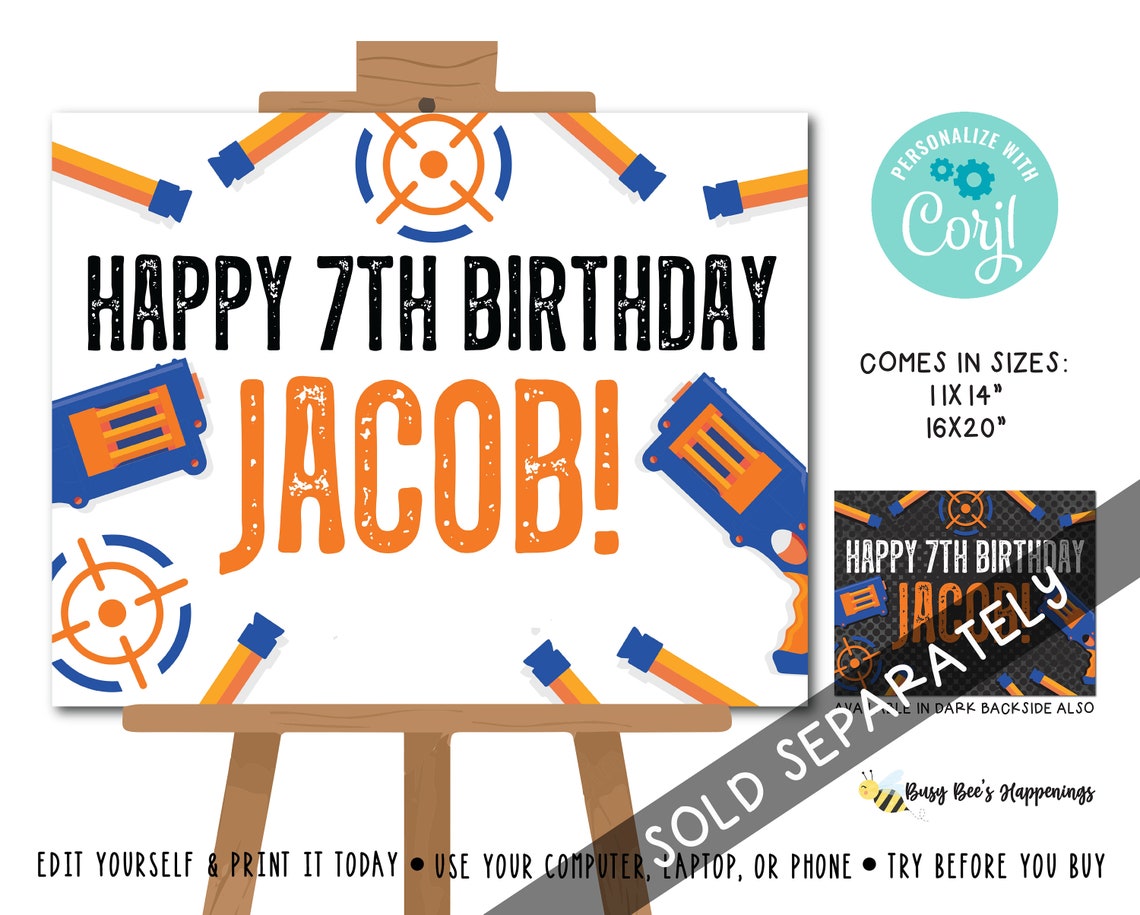 Dart Party Signs Dart Battle Party Signs Dart War Signs Dart - Etsy