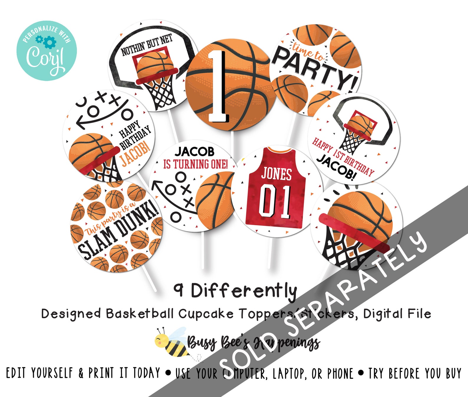 Basketball First Birthday Banner Basketball Highchair Banner - Etsy