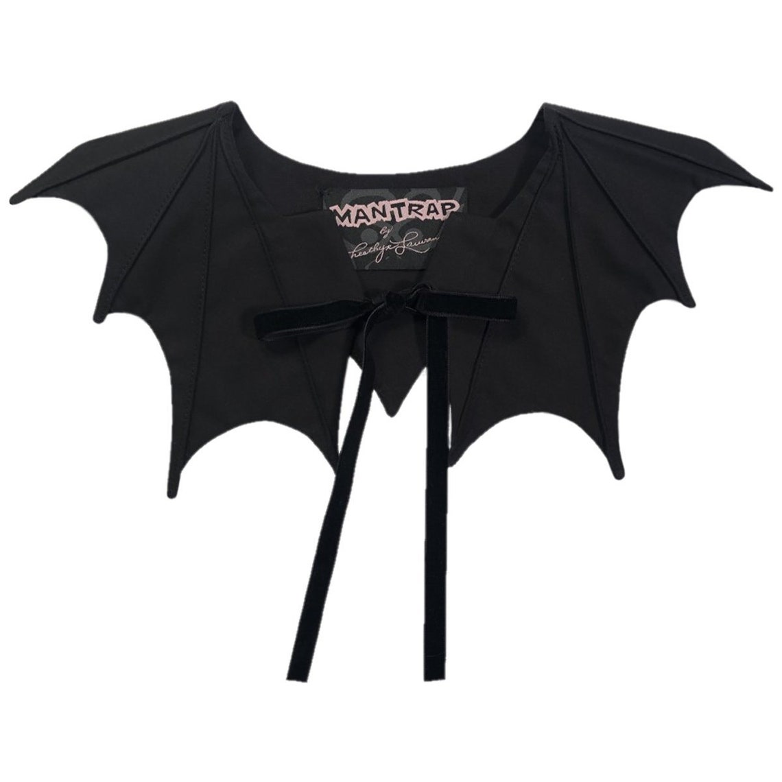 Black Bat Collar - Etsy