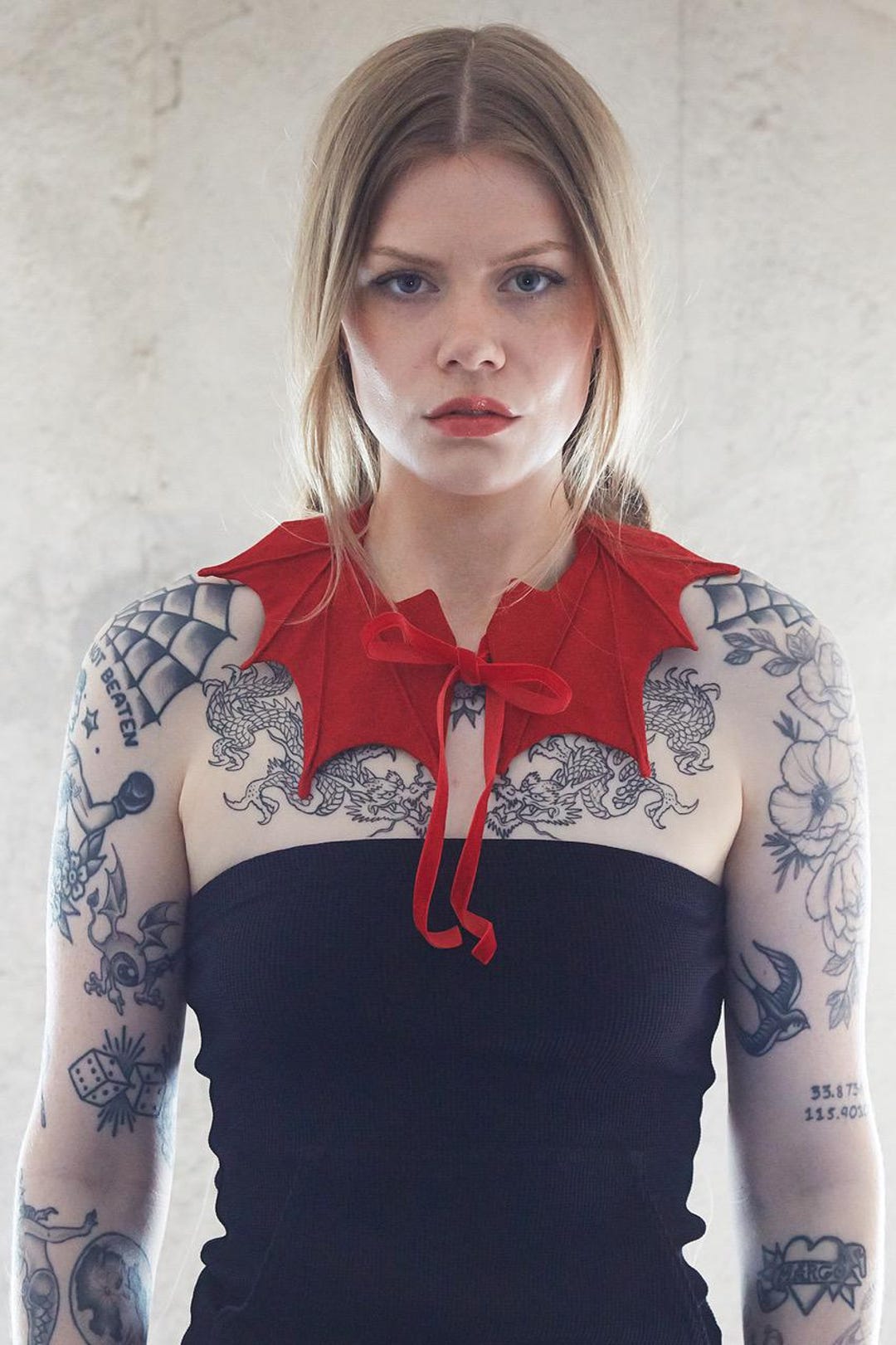 Red Bat Collar - Etsy