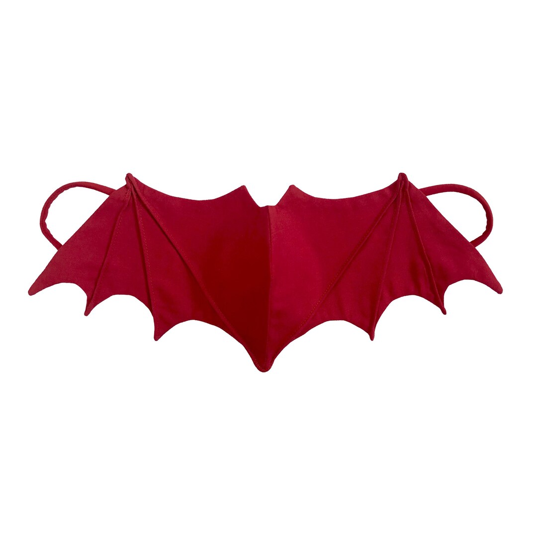 Red Bat Mask - Etsy