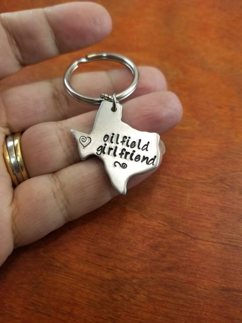 Texas Oilfield Girlfriend Key Chain Oilfield Girlfriend - Etsy