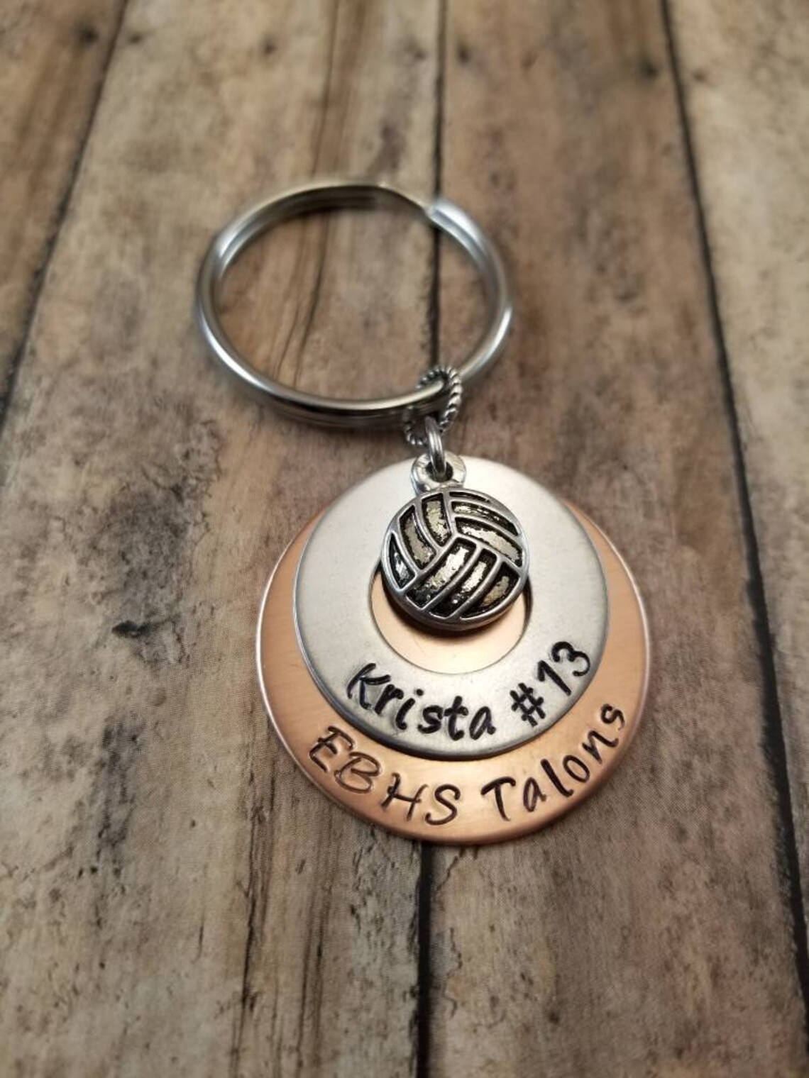 Volleyball Player Key Chain Volleyball Team Gift Hand | Etsy