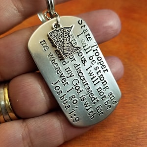 Minnesota State Trooper Key Chain, Joshua 1:9, State Trooper Prayer ...