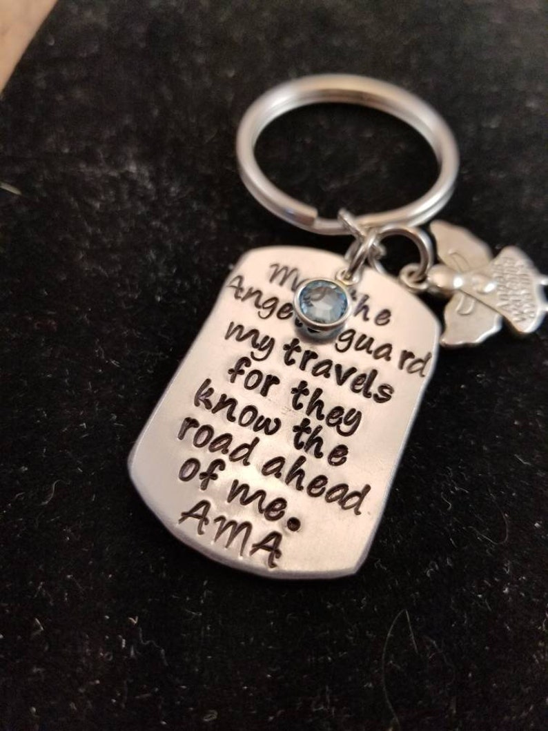 Guardian Angel Key Chain Angel Watching Me Angels Guarding | Etsy