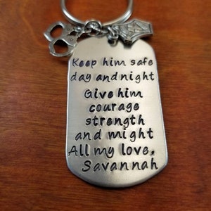 Police Officer Key Chain, Military, Keep Him Safe, Policeman, Protect ...