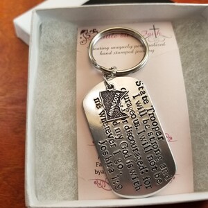 Minnesota State Trooper Key Chain, Joshua 1:9, State Trooper Prayer ...