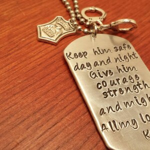 Police Officer Key Chain, Military, Keep Him Safe, Policeman, Protect ...