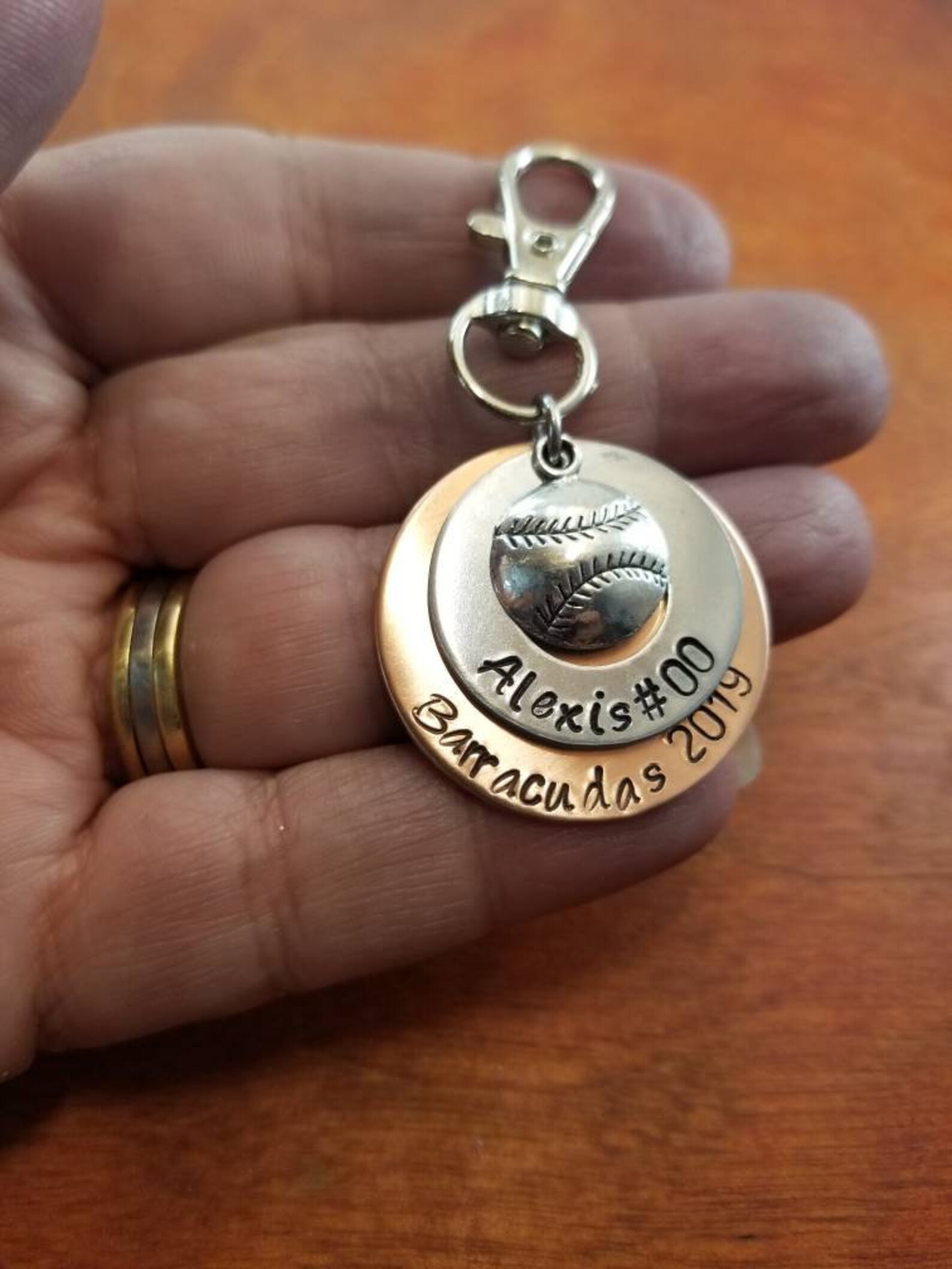 Softball Player key chain sports gift Softball team team | Etsy