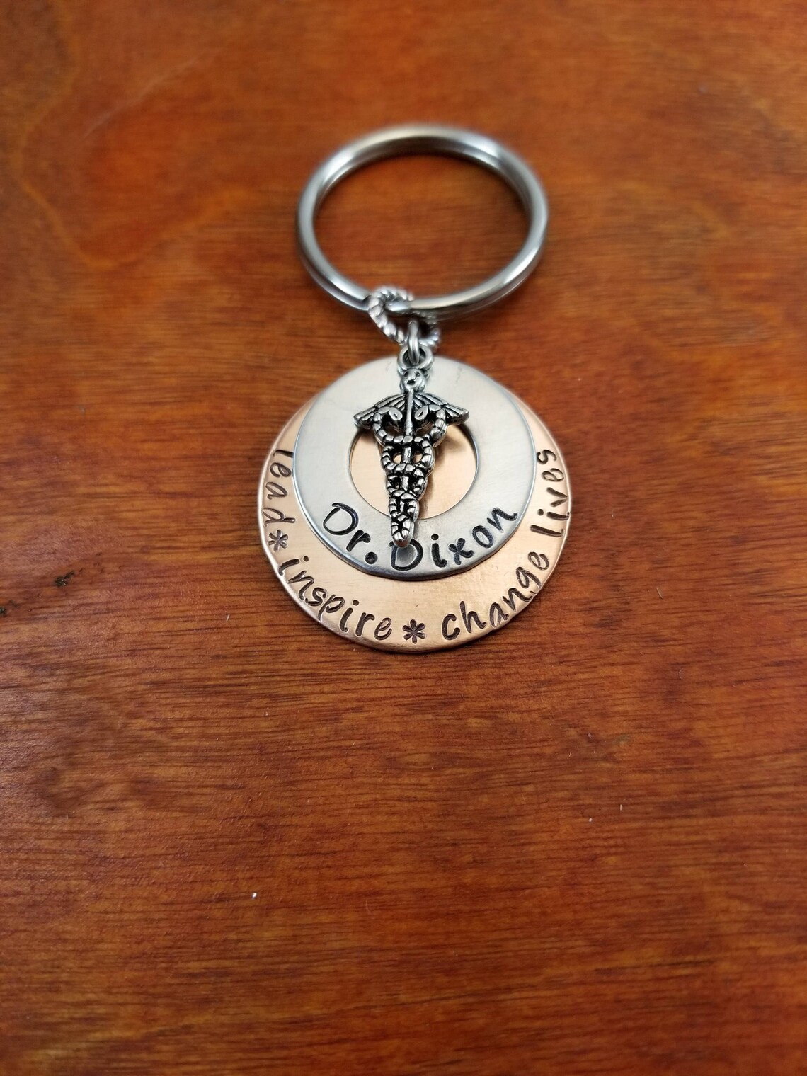 Doctor Key Chain, Lead Inspire Change Lives, Custom Medical Gift ...