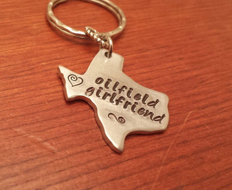 Texas Oilfield Girlfriend Key Chain Oilfield Girlfriend - Etsy