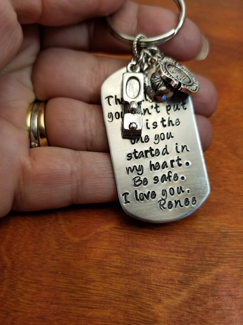 Personalized Firefighter Keep Him Safe Key Chain - Etsy