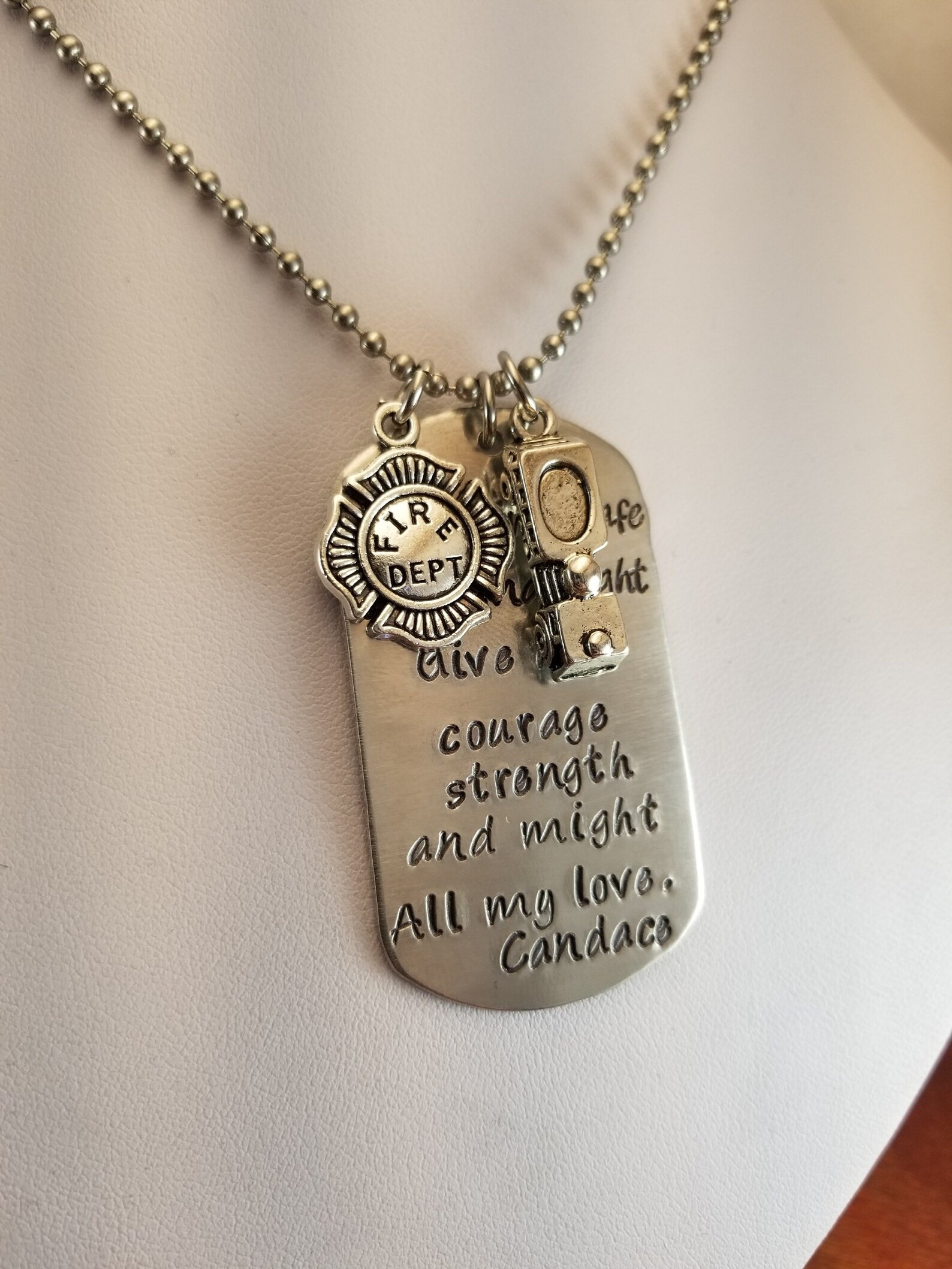 Fireman Keep Him Safe Key Chain, Keep Him Safe Day and Night ...