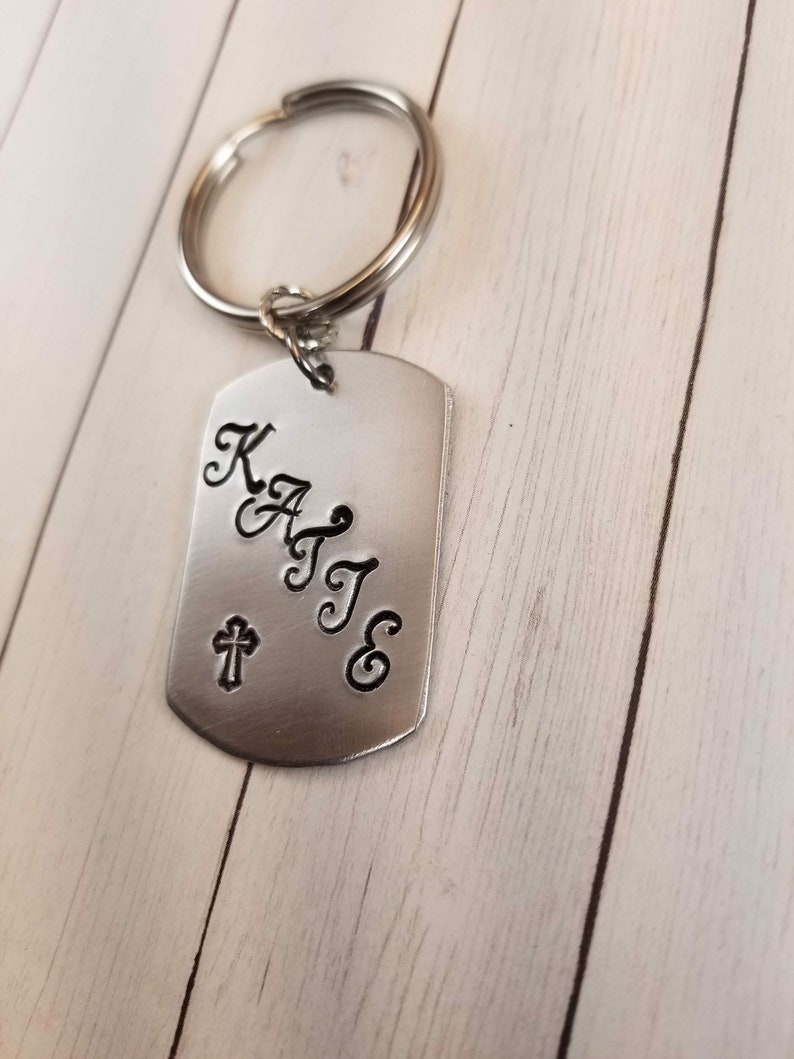 Personalized Name Key Chain Christian Gift Christian - Etsy
